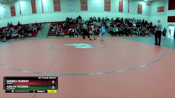 145 lbs 1st Place Match - Annika Murray, Salem vs Adilyn Mozden, Alliance