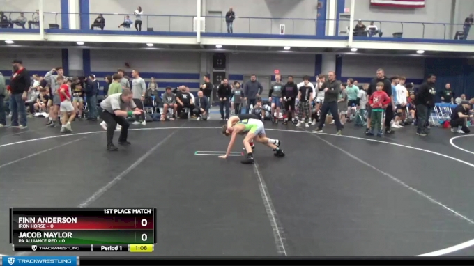 72 lbs Finals (2 Team) - Finn Anderson, Iron Horse vs Jacob Naylor, PA ...