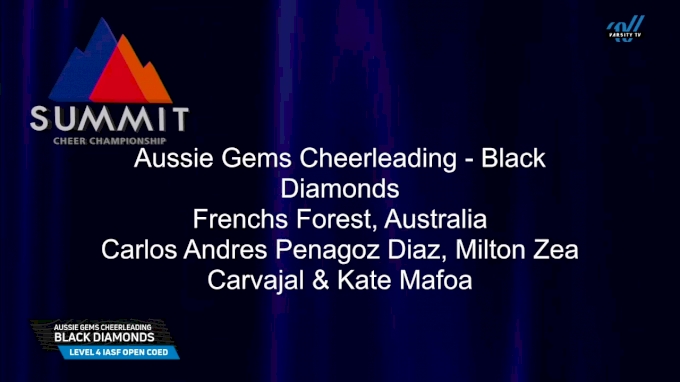Aussie Gems Cheerleading - Black Diamonds [2025 L4 IASF Open Coed ...