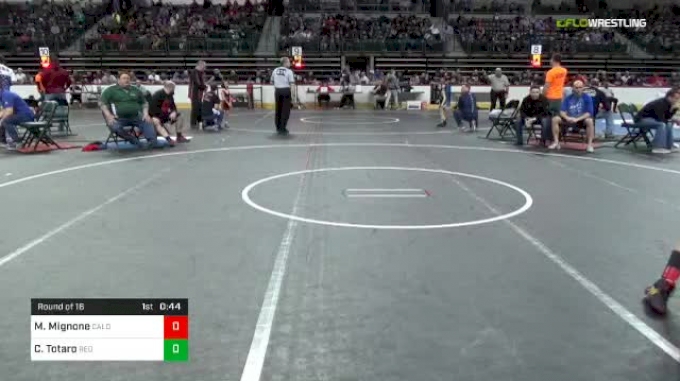 110 lbs Round Of 16 - Michael Mignone, Caldwell vs Cole Totaro, Red Nose