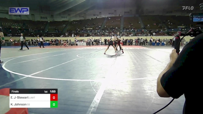 87 lbs Final - Emalyn Johnston-Stewart, Lawton IKE vs Kenzie Johnson ...