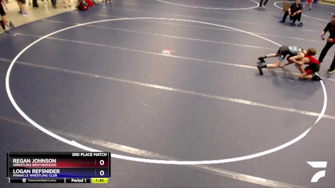 102 lbs 3rd Place Match - Regan Johnson, Wrestling Brotherhood vs Logan ...