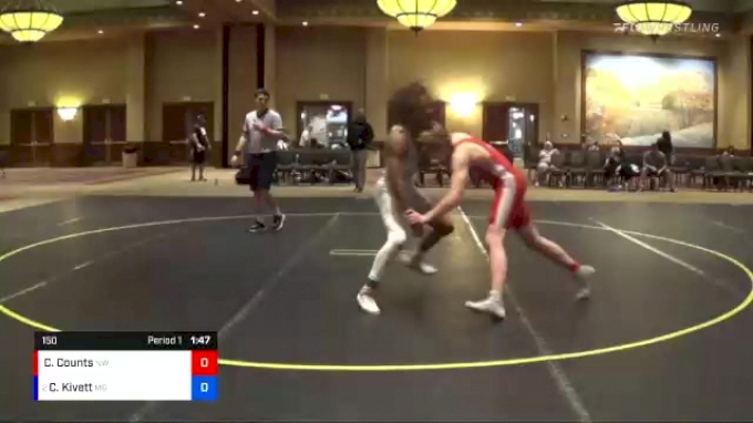 150 lbs Round 2 - Chase Kivett, Missouri Gold vs Colten Counts, Nixa ...