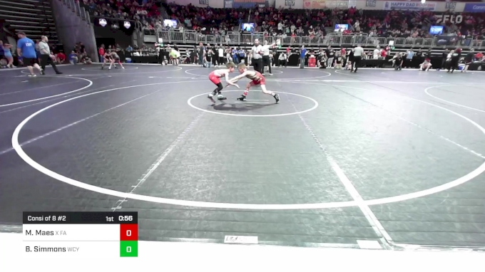 65 lbs Consi Of 8 #2 - Miles Maes, X Factor Elite vs Barrett Simmons ...