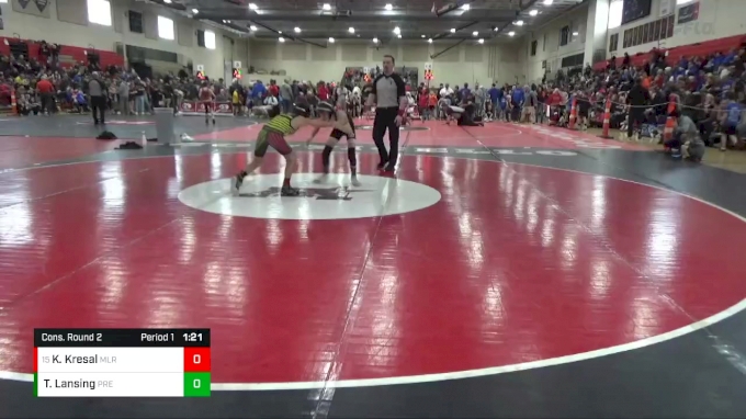 82 lbs Cons. Round 2 - Klyd Kresal, Mille Lacs Raiders vs Trevor ...