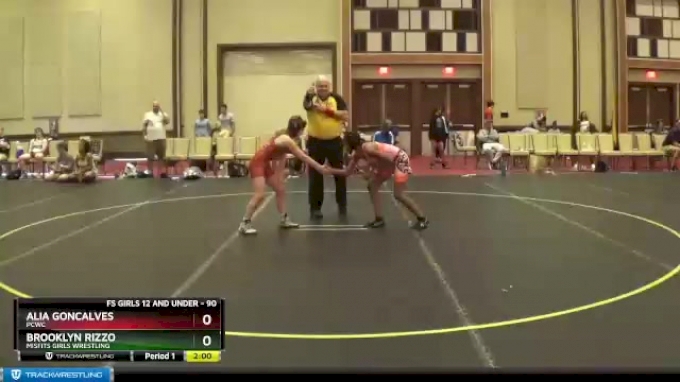 90 lbs Round 3 - Brooklyn Rizzo, Misfits Girls Wrestling vs Alia ...