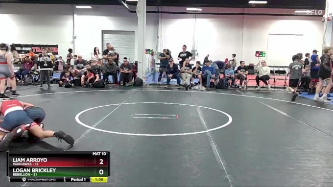 84 lbs Placement (4 Team) - Liam Arroyo, Warhawks vs Logan Brickley ...