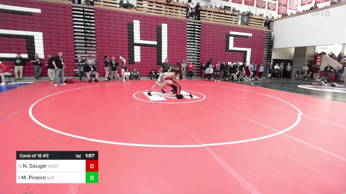 215 lbs Consi Of 16 #2 - Nicholas Gauger, Westfield vs Marc Pineiro ...
