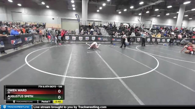 136 lbs Champ. Round 1 - Owen Ward, SD vs Augustus Smith, AR