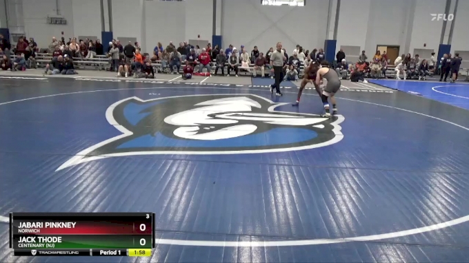 125 lbs Semifinal - Jack Thode, Centenary (NJ) vs Jabari Pinkney, Norwich