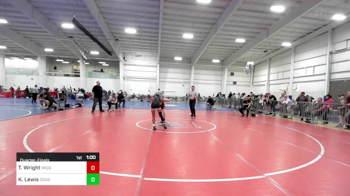 97 lbs Quarterfinal - Timmy Wright, Middlebury vs Kameron Lewis ...