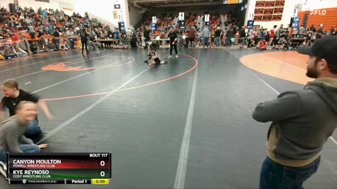 36-40 lbs Cons. Round 3 - Canyon Moulton, Powell Wrestling Club vs Kye ...