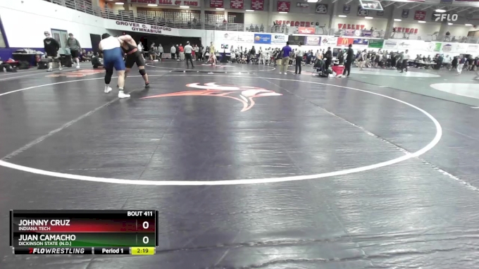 285 lbs Champ. Round 2 - Johnny Cruz, Indiana Tech vs Juan Camacho ...