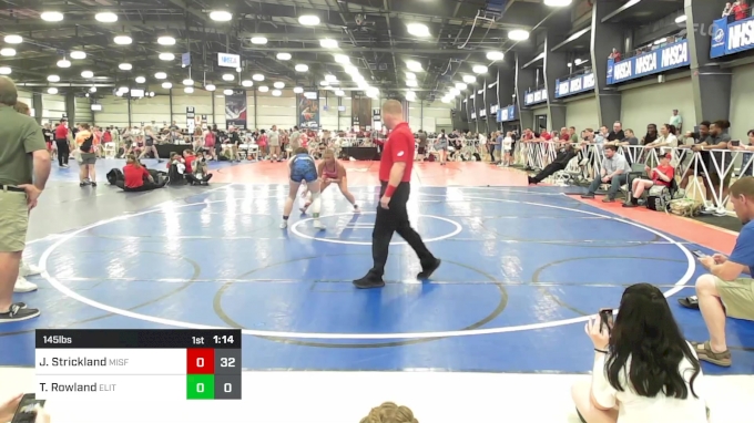 145 lbs Rr Rnd 2 - Jameson Strickland, Misfits Girls Wrestling vs Thea ...