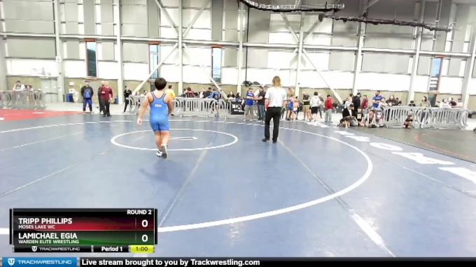 107-110 lbs Round 2 - Tripp Phillips, Moses Lake WC vs LaMichael Egia ...