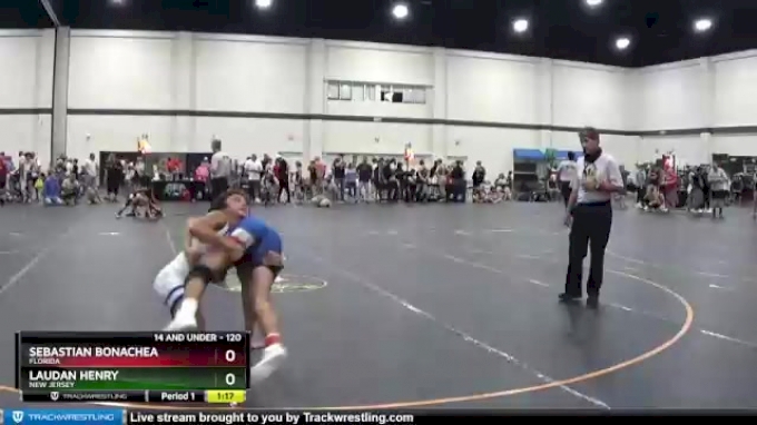120 lbs Semifinal - Sebastian Bonachea, Florida vs Laudan Henry, New Jersey