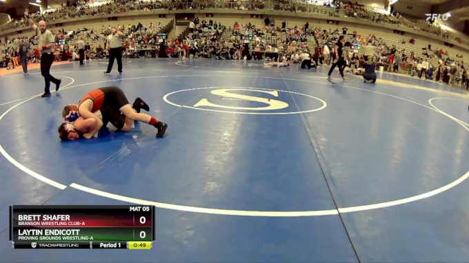 90 lbs Cons. Semi - Brett Shafer, Branson Wrestling Club-A vs Laytin ...