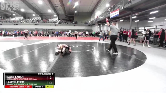 115 lbs Cons. Round 4 - Laken Hemme, Sedalia Youth Wrestling Club-AAA ...