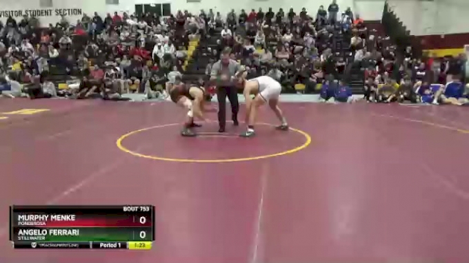 157 lbs Quarterfinal - Angelo Ferrari, Stillwater vs Murphy Menke ...