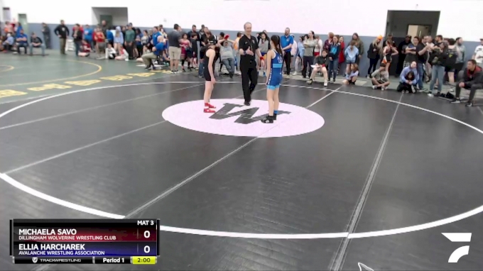 101 lbs Round 2 - Michaela Savo, Dillingham Wolverine Wrestling Club vs ...