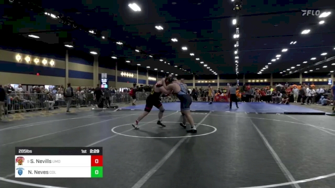 285 lbs Rd Of 32 - Seth Nevills, Maryland vs Nolan Neves, Columbia