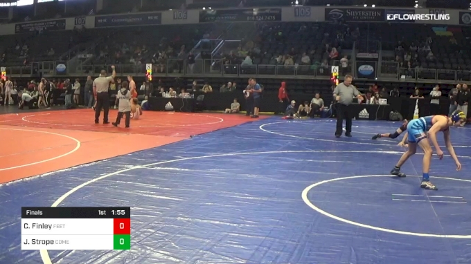 115 lbs Final - Christian Finley, Feet 2 Back vs Jason Strope, Comets ...