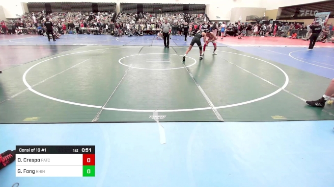 108-H lbs Consi Of 16 #1 - Damian Crespo, Patchogue vs Gavin Fong ...