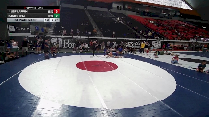 175 lbs 1st Place Match - Leif Larwin, Oregon vs Daniel Leal, Nevada