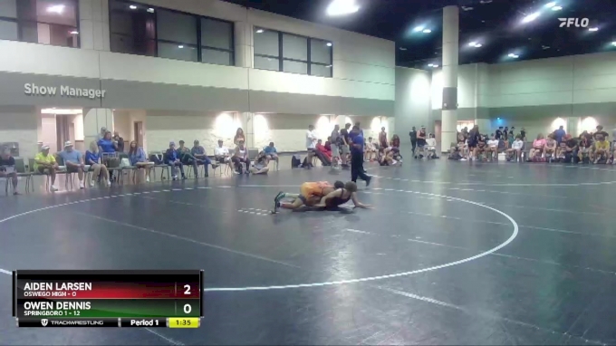 120 lbs Round 1 (6 Team) - Owen Dennis, Springboro 1 vs Aiden Larsen ...