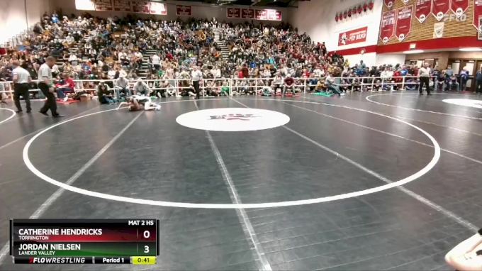 125 lbs 1st Place Match - Jordan Nielsen, Lander Valley vs Catherine ...
