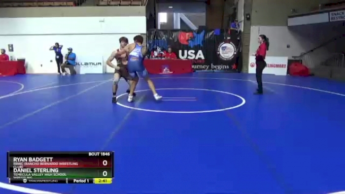 170 lbs 1st Place Match - Ryan Badgett, RBWC (Rancho Bernardo Wrestling ...