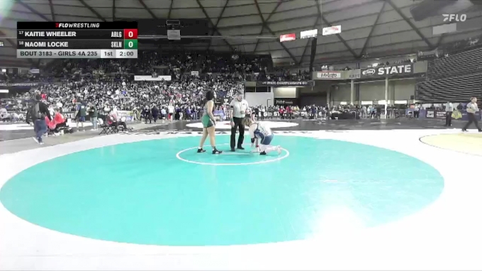 Girls 4A 235 lbs Champ. Round 1 - Kaitie Wheeler, Arlington (Girls) vs ...