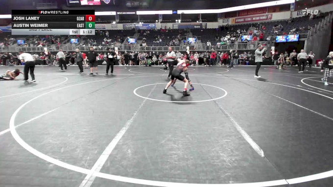 92 lbs 3rd Place - Josh Laney, Ozark Youth Wrestling vs Austin Weimer ...