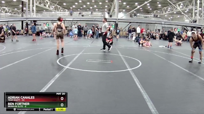 130 lbs Round 1 (4 Team) - Adrian Canales, Team Shutt vs Ben Fortner ...