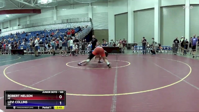 165 lbs Champ. Round 2 - Robert Nelson, NE vs Levi Collins, OH