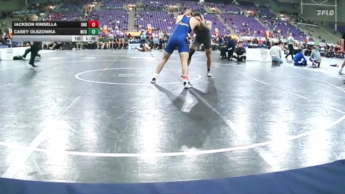 197 lbs Round 1 (16 Team) - Logan Kvien, McKendree vs Jackson Kinsella ...