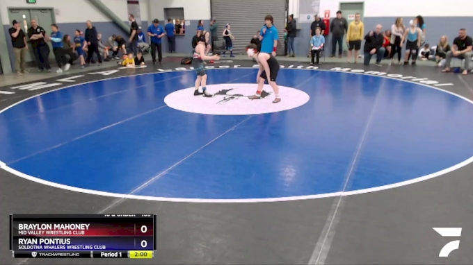 105 lbs Round 2 - Braylon Mahoney, Mid Valley Wrestling Club vs Ryan ...