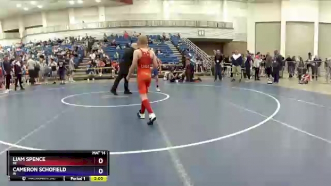 77 lbs Quarterfinal - Liam Spence, MI vs Cameron Schofield, IN