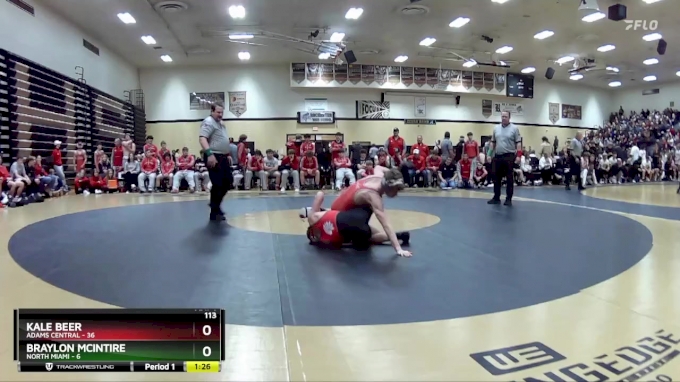 113 lbs Quarters & Wb (16 Team) - Kale Beer, Adams Central vs Braylon ...