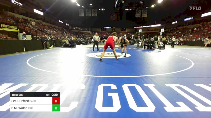 190 lbs Consi Of 8 #1 - Wes Burford, Oakdale vs Mason Walsh, Carlsbad
