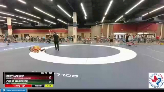 125 lbs Quarterfinal - Braylan King, Prosper Wrestling Academy vs Chase ...