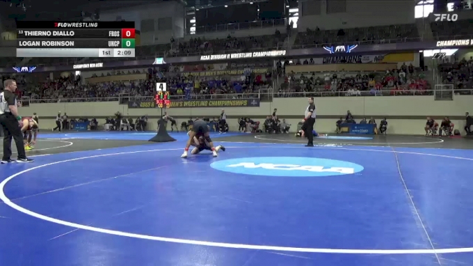 133 lbs Cons. Round 1 - Logan Robinson, UNC Pembroke vs Thierno Diallo ...