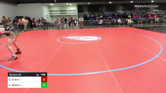 170 lbs Round Of 32 - Dominick Evans, TX vs Adam Waters, PA