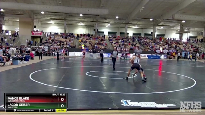 AA 144 lbs Cons. Round 3 - Vance Blake, Wilson Central vs Jacob Geiser ...