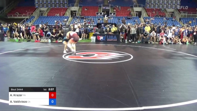 122 lbs Quarters - Aubre Krazer, Pennsylvania vs Alejandra Valdiviezo ...