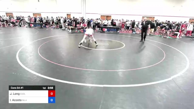 65 kg Cons 64 #1 - Jace Long, Cool Sunshine Wrestling vs Ivan Acosta ...