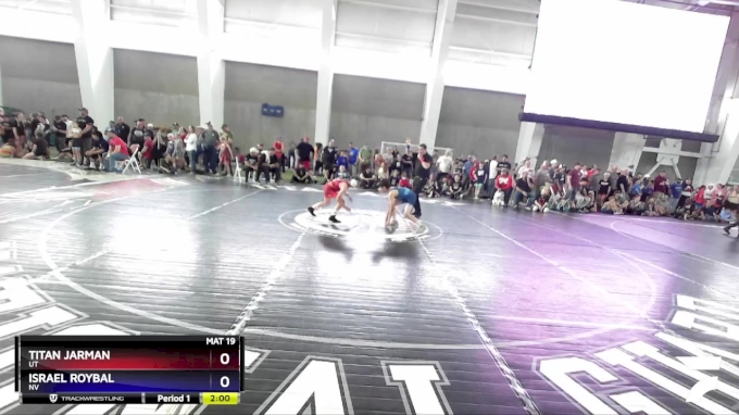 86 lbs Champ. Round 1 - Titan Jarman, UT vs Israel Roybal, NV
