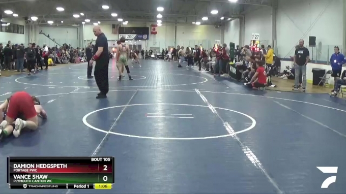 153 lbs Champ. Round 2 - Damion Hedgspeth, Portage PWC vs Vance Shaw ...