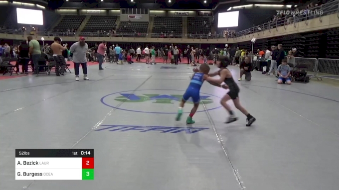 52 lbs Consi Of 8 #2 - Achilles Bezick, Laurel Springs vs Gavin Burgess ...