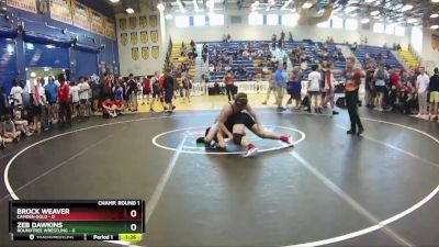 152 lbs Champ Round 1 (16 Team) - Zeb Dawkins, Roundtree Wrestling vs Brock Weaver, Camden Gold